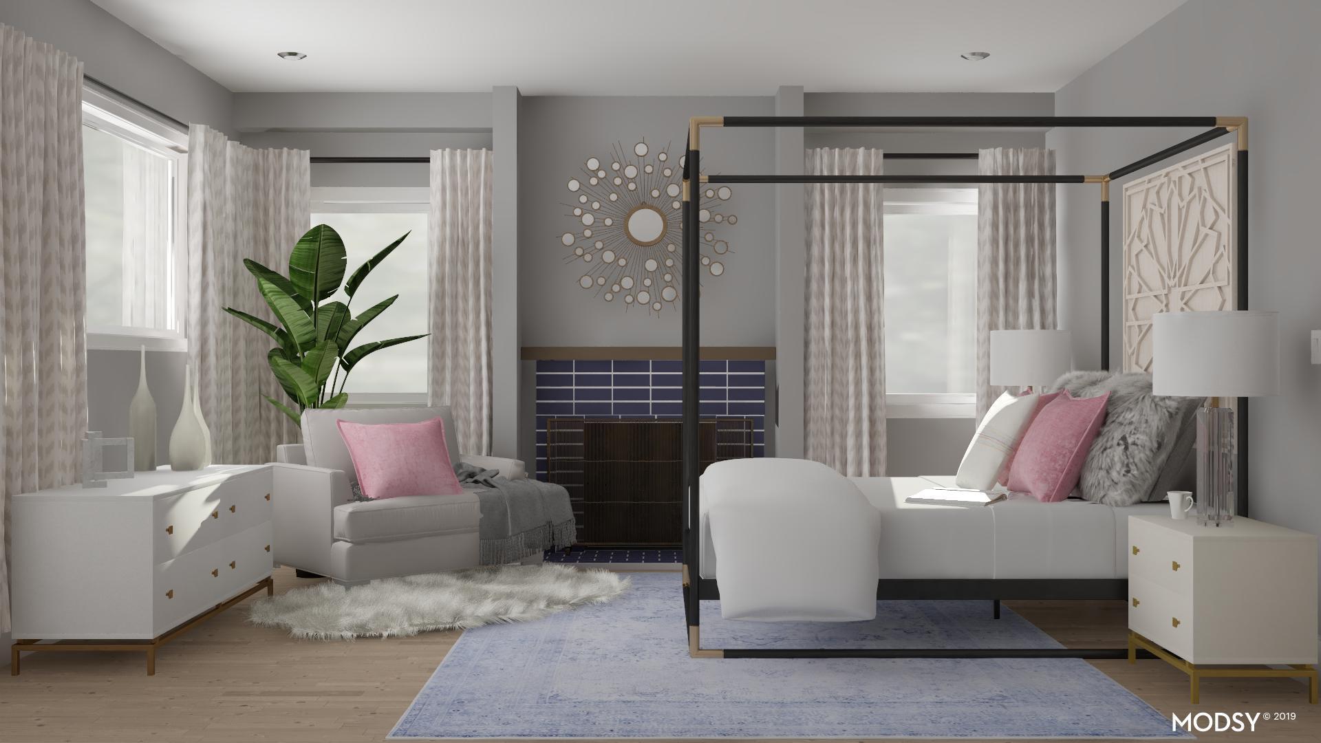 Bedroom Goes Contemporary in Pastel Purple — Postimages