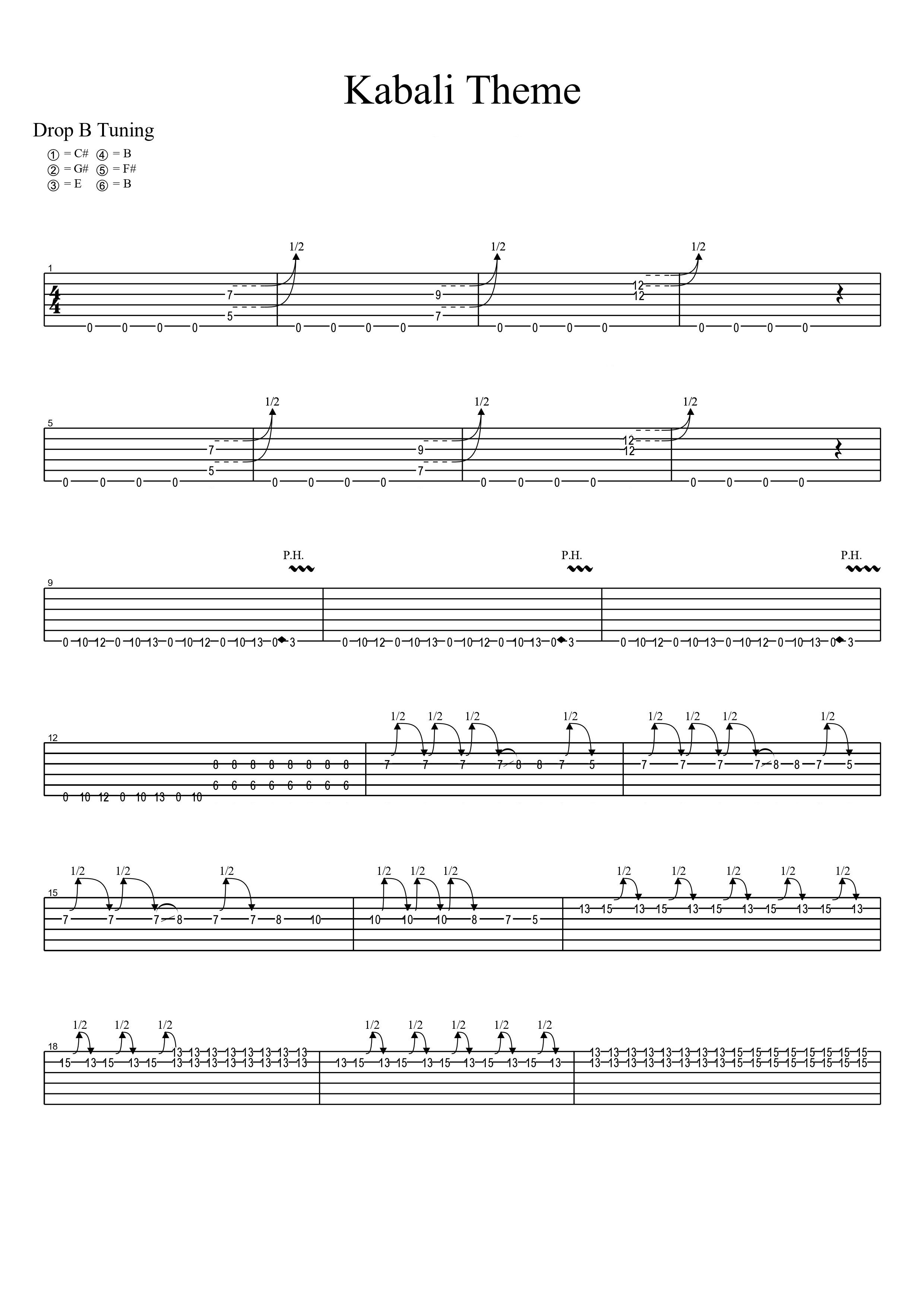 Kabali Tabs — Postimages