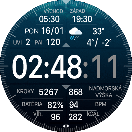 Modify original zepp watchface T-REX 2 - Amazfit Watch faces