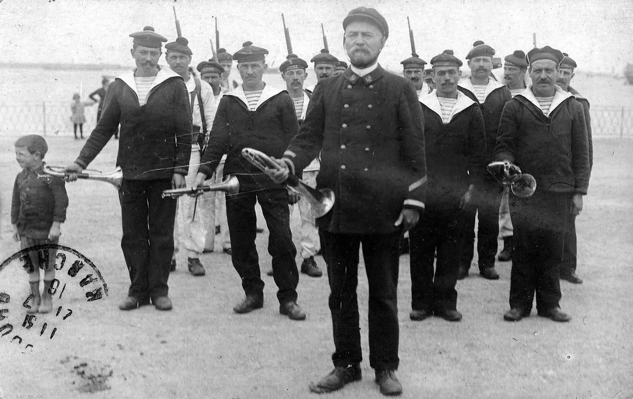 1916 Second maître et Matelots clairons — Postimages