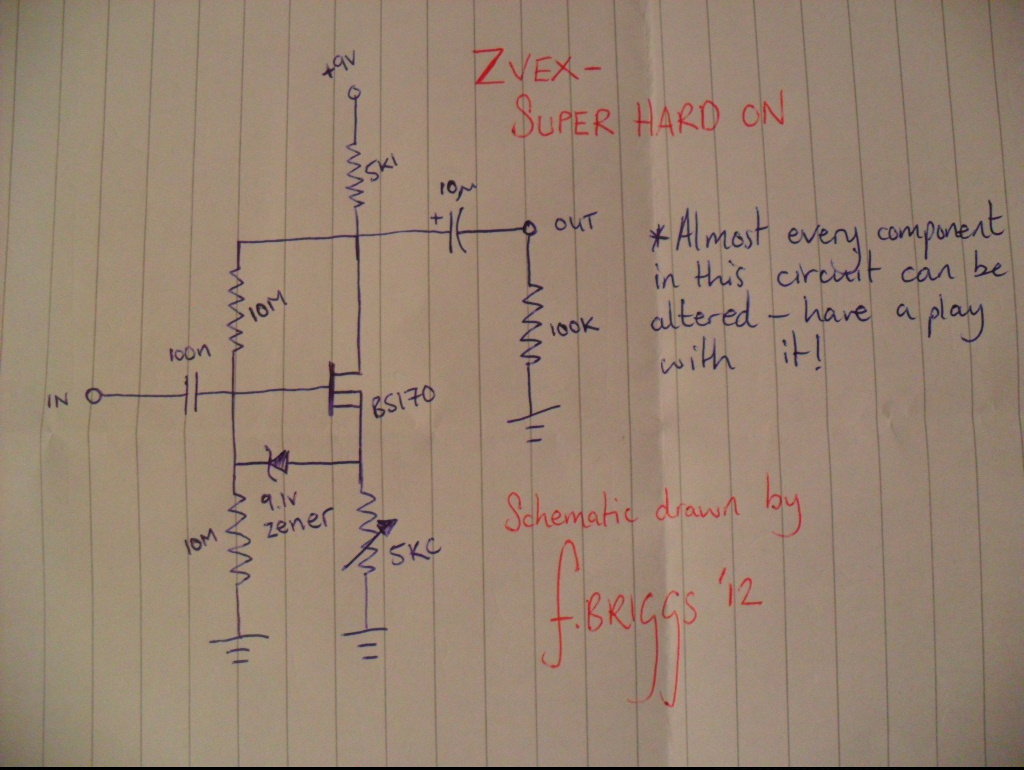Can someone explain each component's role in this very simple Z Vex boost circuit? : r/diypedals