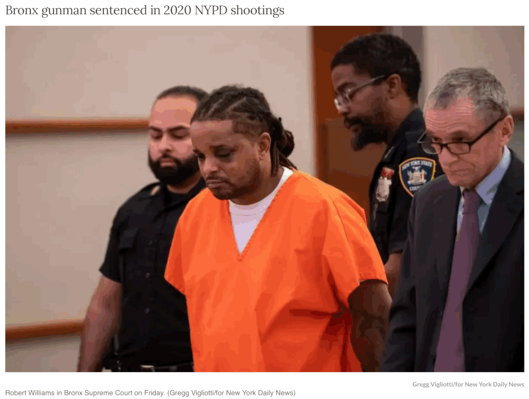 SUBSCRIBER ONLY Bronx gunman gets 23 years to life for 2020 shootings ...