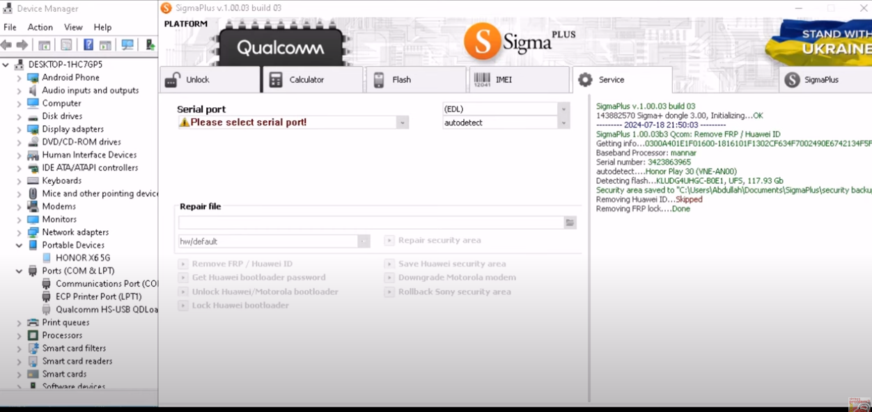 Honor 70 Lite FRP | Honor RBN-NX1 FRP Unlock Done By Sigma Plus - GSM-Forum