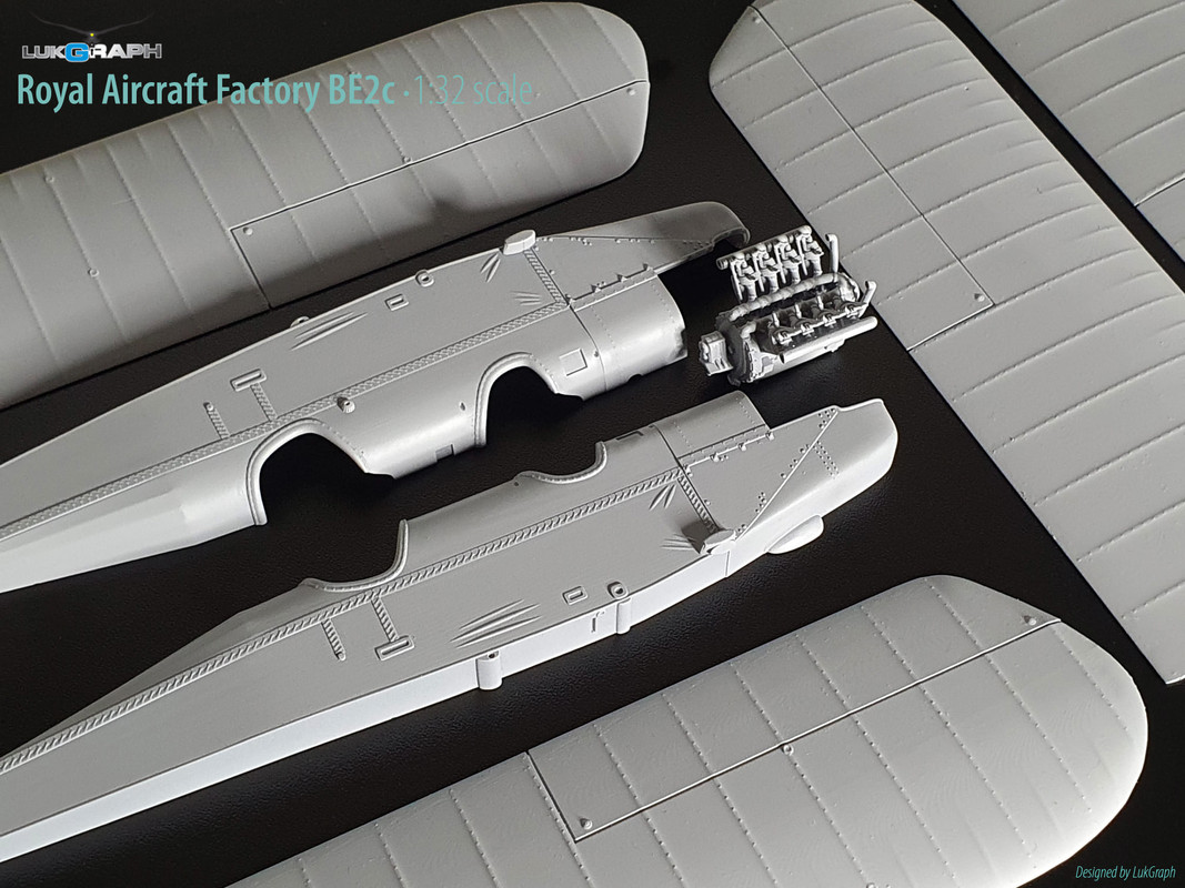 1/32 & 1/24 - Royal Aircraft Factory B.E.2c & e/f resin kits by ...