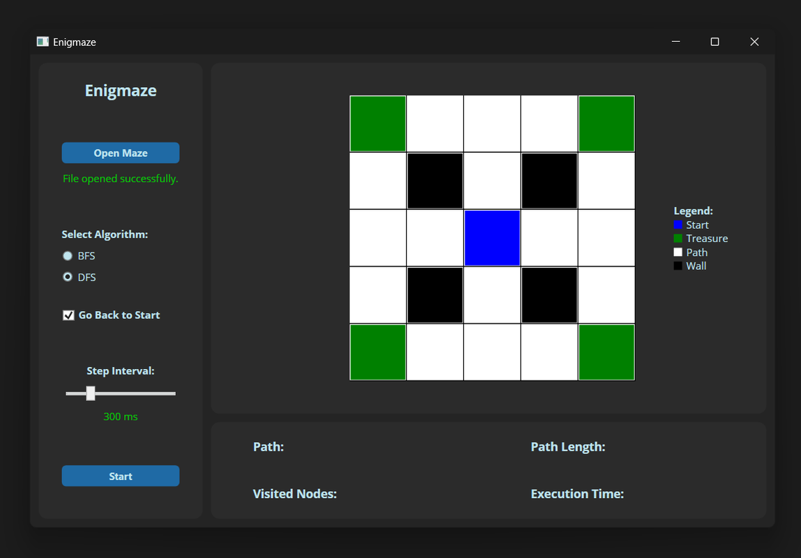 GitHub - noelsimbolon/enigmaze: Desktop application on graph traversal ...
