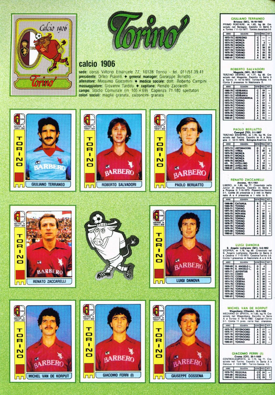 Calciatori 1981 1982 Panini 32 — Postimages