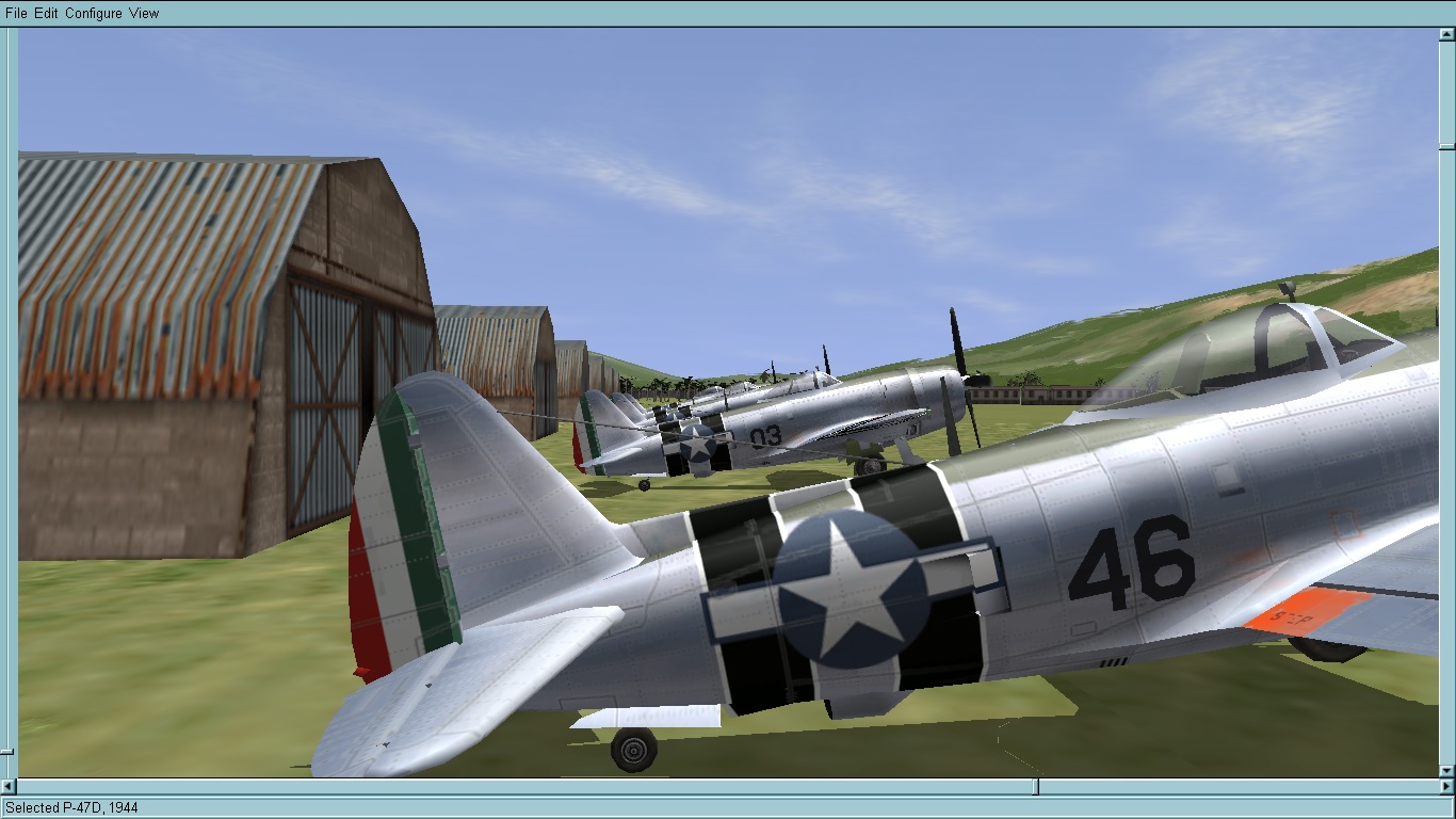 Stock P-47D (late) visual mod