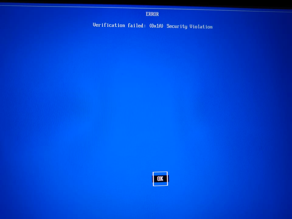 I signed drivers on Ubuntu recently, now that laptop wont boot from usb? : r/linuxquestions