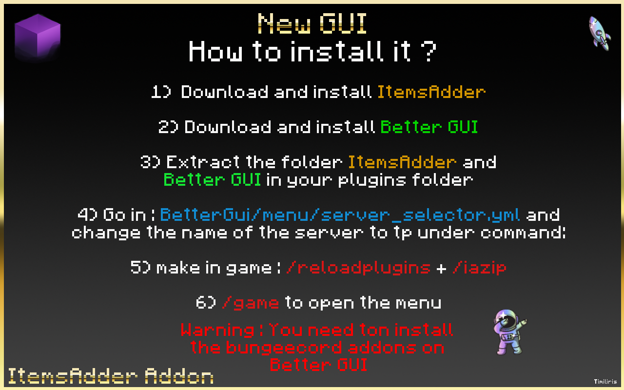 (Out Dated)⭐⭐ New Gui ⭐⭐ ItemsAdder Addon - Server Selector ...