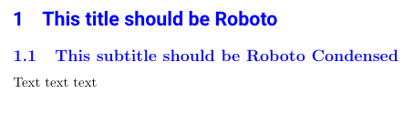 Setting section and subsection font with titlesec - TeX - LaTeX Stack Exchange