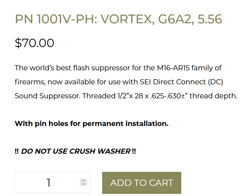 Vortex Flash Hider > AR Discussions > AR15.COM