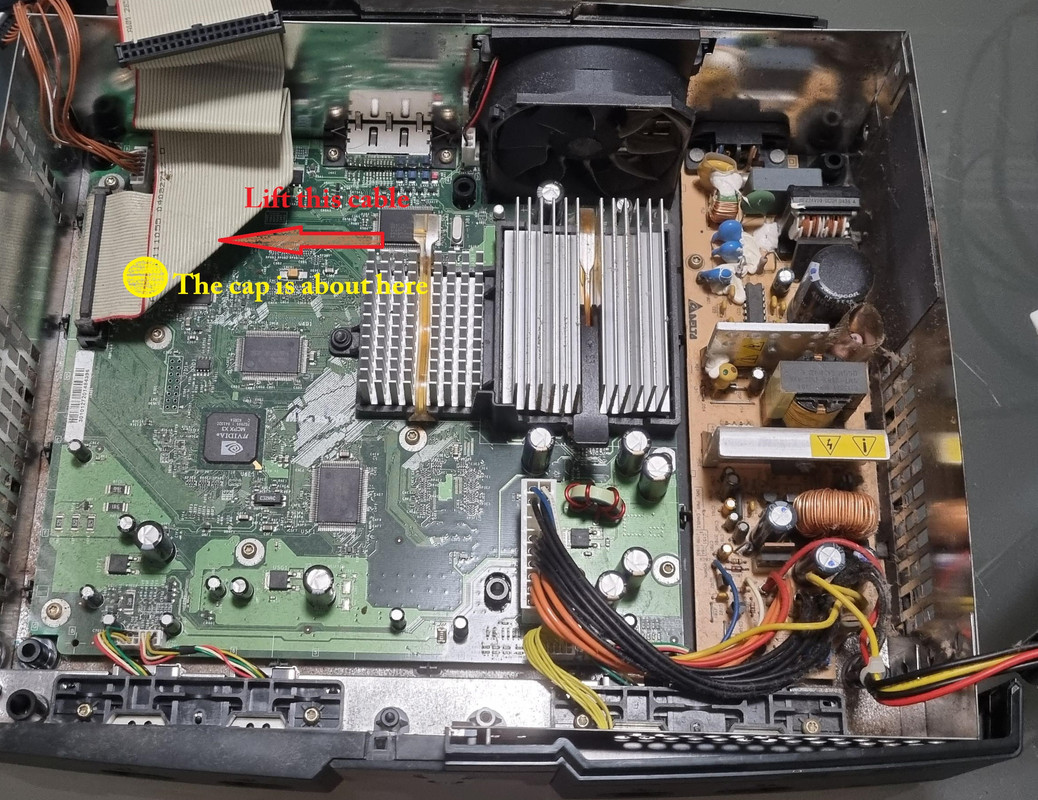where is the clock capacitor? (more info in comments) : r/originalxbox