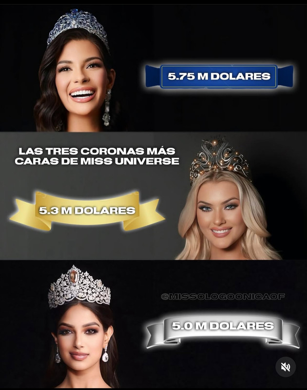 LAS 3 CORONAS MAS CARAS EN LA HISTORIA DE MISS UNIVERSO - Página 2 - Reinas de Belleza Int ...