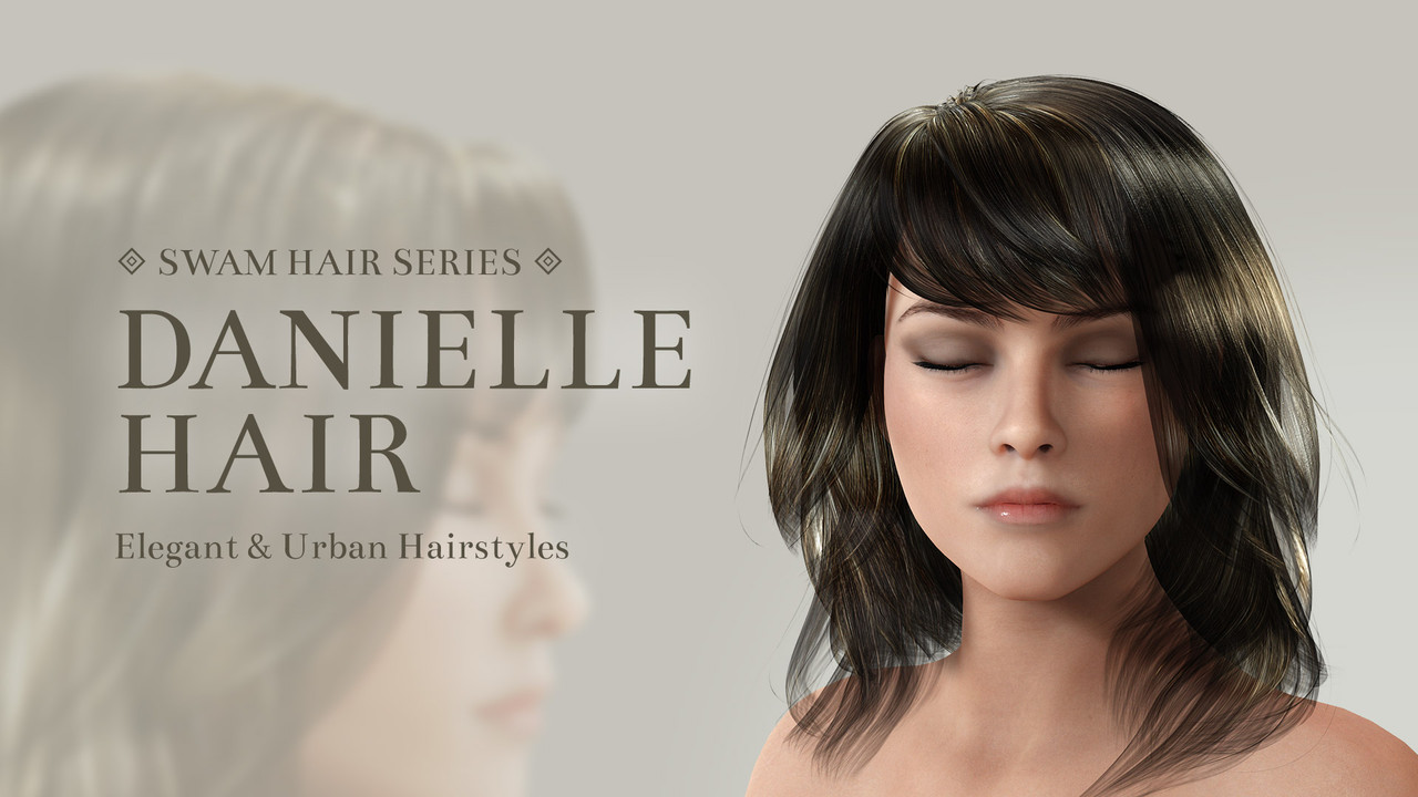 [ Reallusion Hair ] Danielle Hair 2025 - Free Daz 3D Models