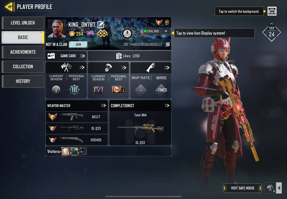 Buy Mythic AK117 | 7 Legend Gun | 128 Epic Gun | 60 Skin| Start10CP ...