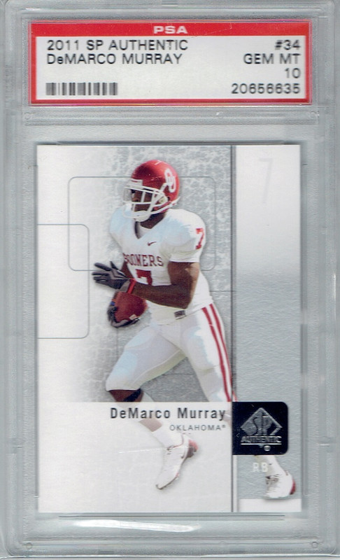 2011 SP Authentic 34 De Marco Murray PSA 10 — Postimages