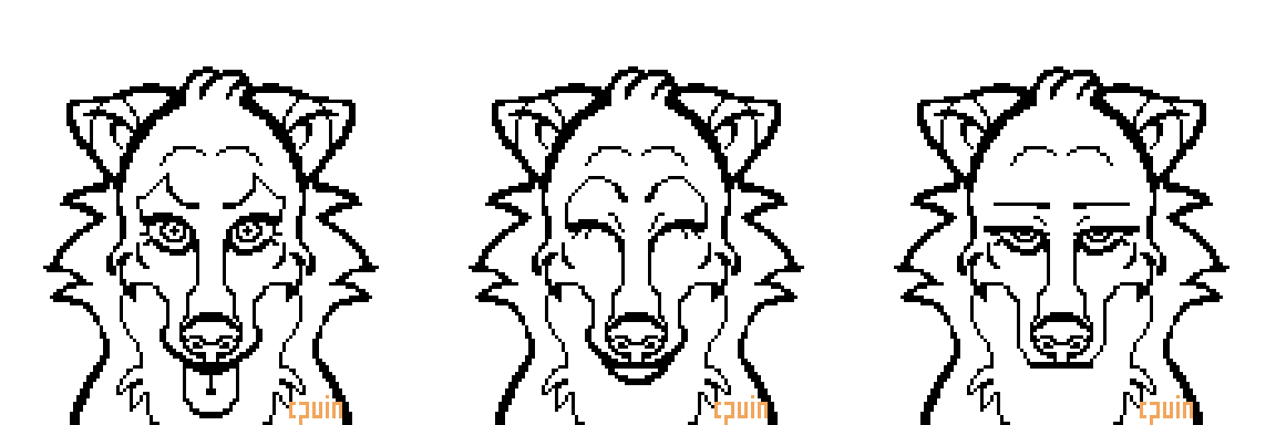 Quinton's Pixelated Wolf Icons |:| Wolvden