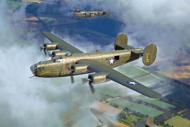 1/48 - Consolidated B-24 Liberator by HobbyBoss - B-24J & D released ...