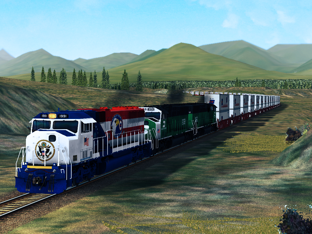 Various BNSF Open Rail screenshots - TrainSim.Com