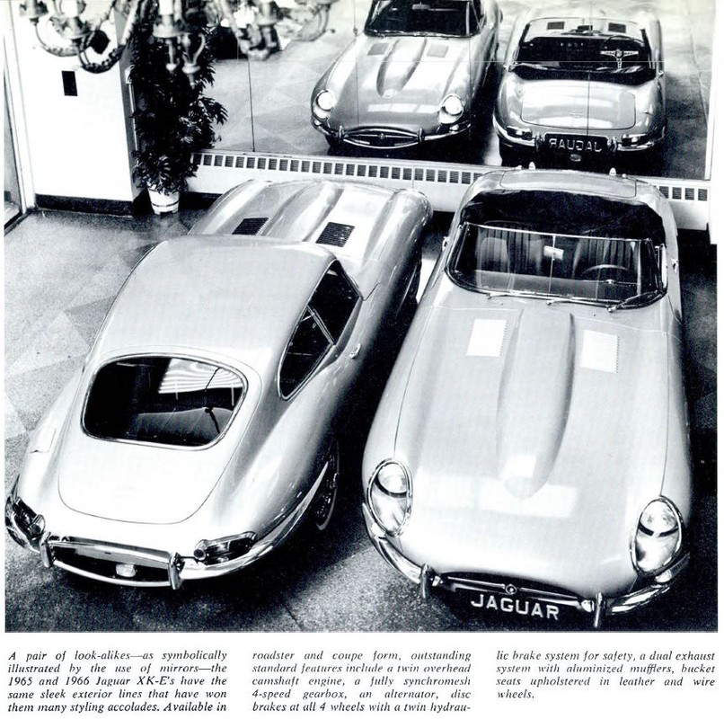 1965 09 Jaguar Journal XKEs in mirror — Postimages