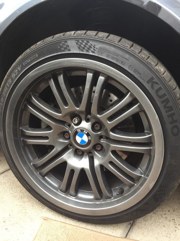 Oem 18in e46 m3 anthracite grey square set up with tyres | The M3cutters
