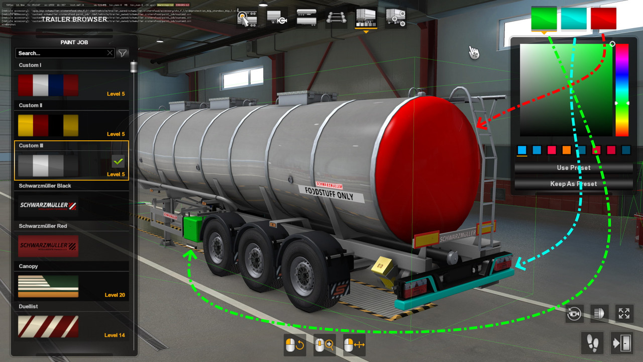 Schwarzmüller food tank trailer painting [NOT A BUG] - SCS Software