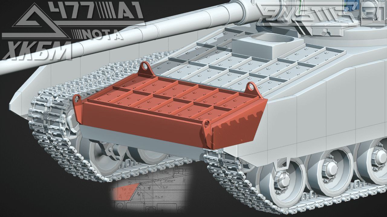 Models and pictures of Soviet MBT designs from 80s. Object 477A, Object ...