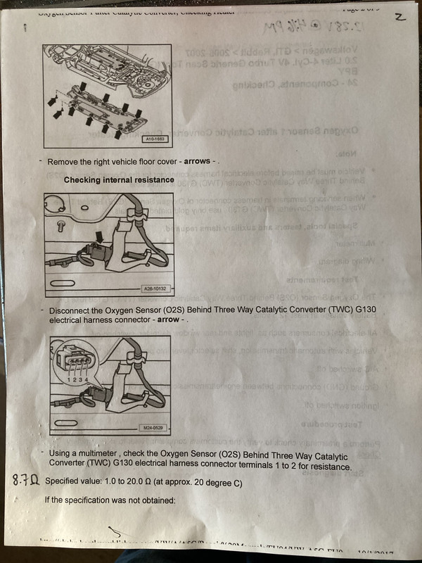 Oxygen Sensor DTC's | Ross-Tech Forums