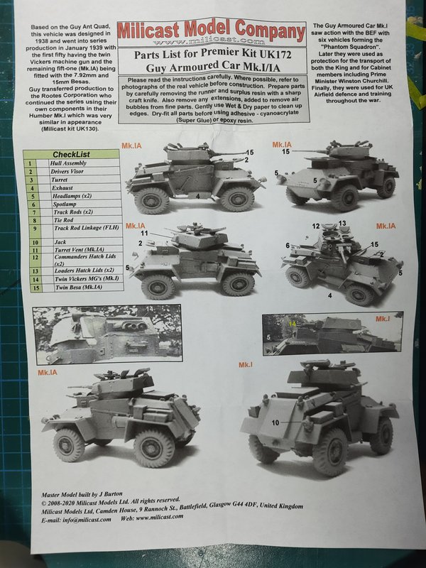 Guy Armoured Car Mk. 1/1A - Armoured Cars and Halftracks GB ...