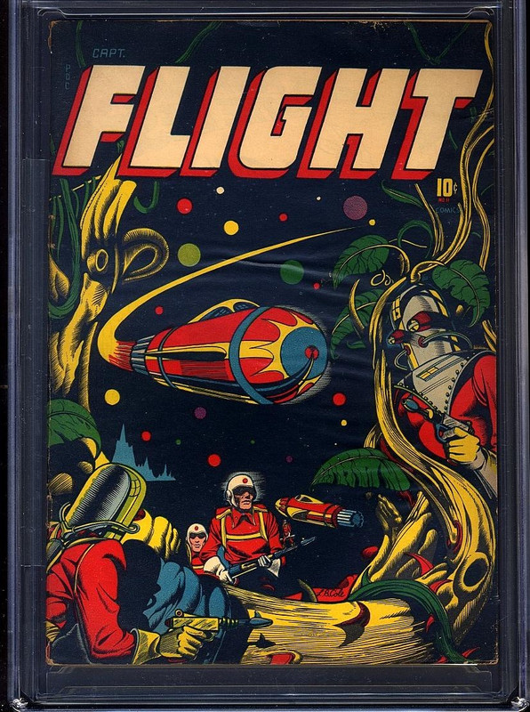 FS: Captain Flight Comics 11 CGC 5.0 Classic LB Cole Sci-Fi cover, CGC ...