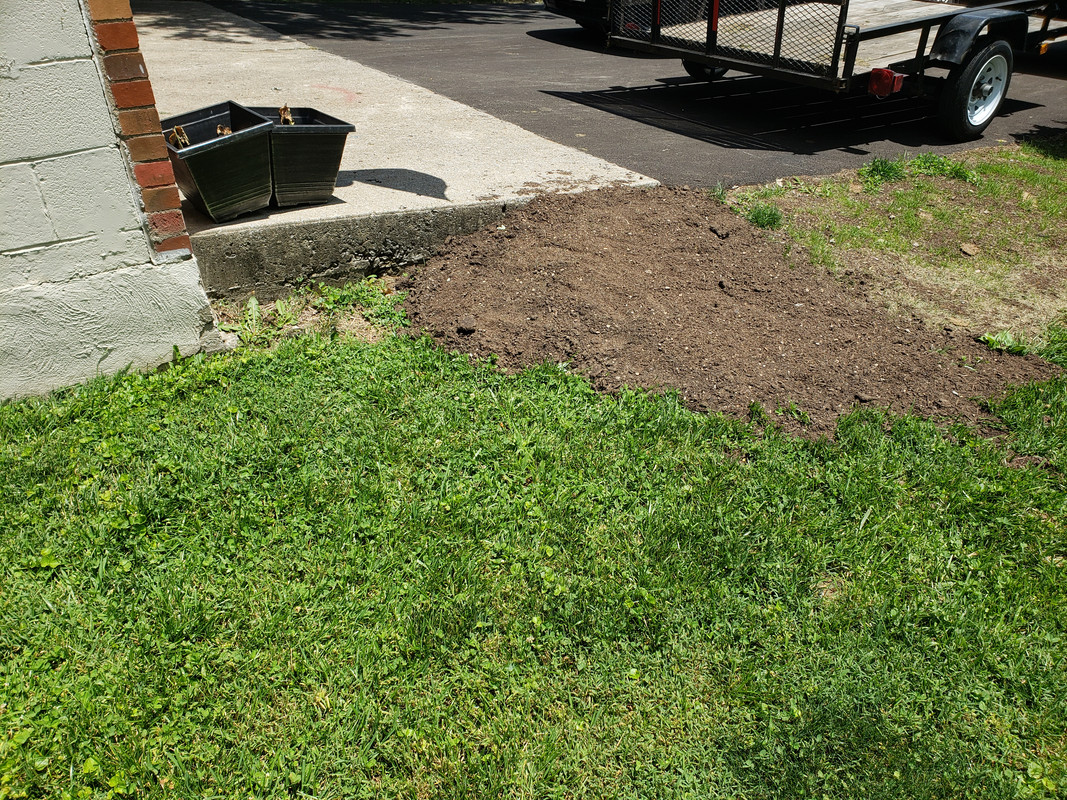 Not sure how to fill in a slope that will have grass on top | Lawn Care ...