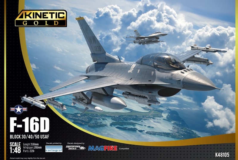 1/48 - G.D./L.M. F-16 Fighting Falcon/Viper family by Kinetic - F-16A ...