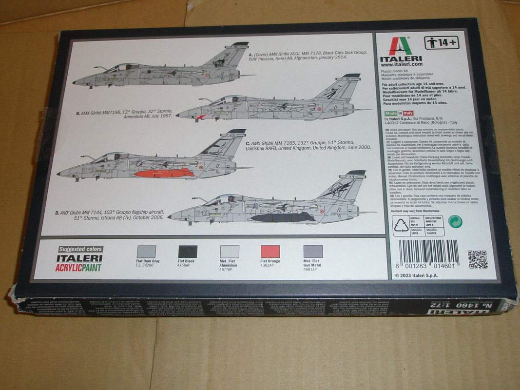 Italeri 1/72 scale AMX Ghibli - Southern Europe GB - Britmodeller.com