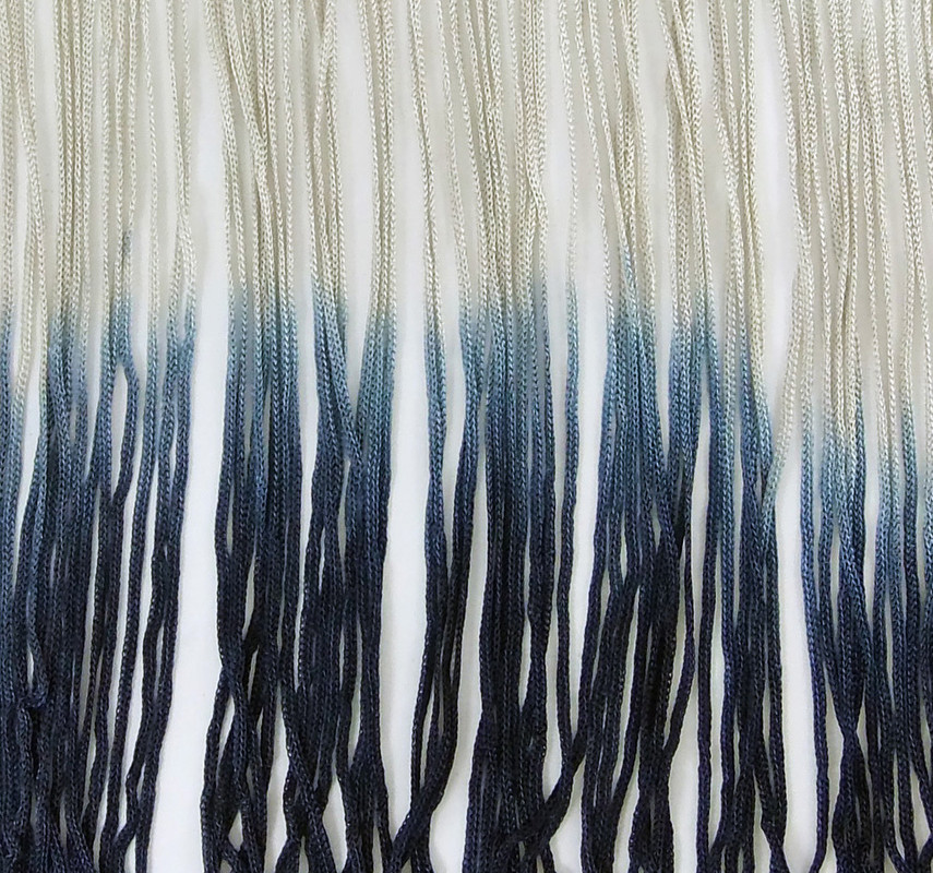 Ombre Chainette Fringes Tonal Multicolor Thread Yarn Loop Trim - HAND ...