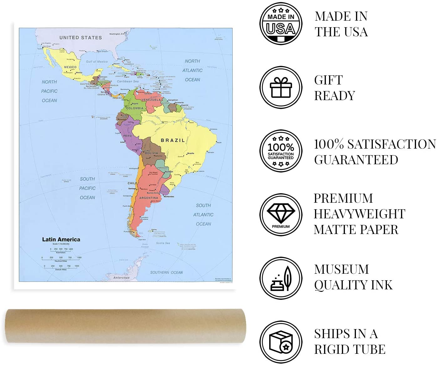 2006 Map of Latin America Poster - Latin America Wall Art Decor Print ...