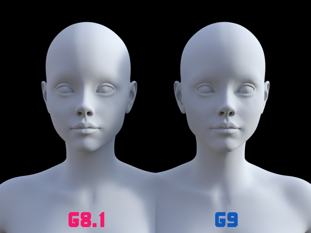 G9 To G8 Conversion - Free Daz 3D Models