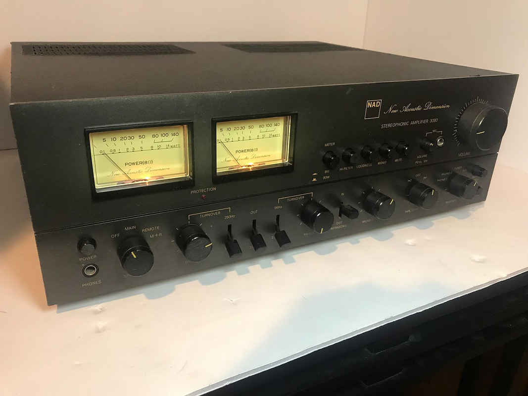 NAD 3050 LE retro looking amp | pink fish media