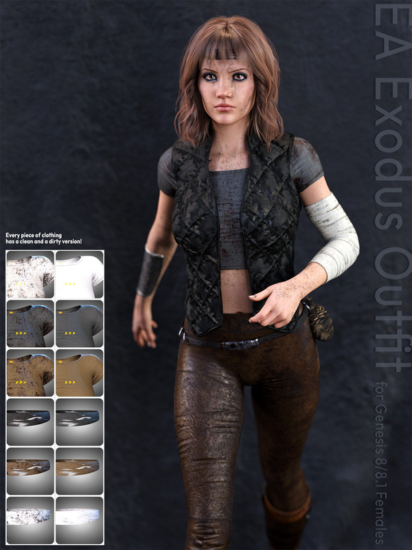 ExodusOutfit - Free Daz 3D Models