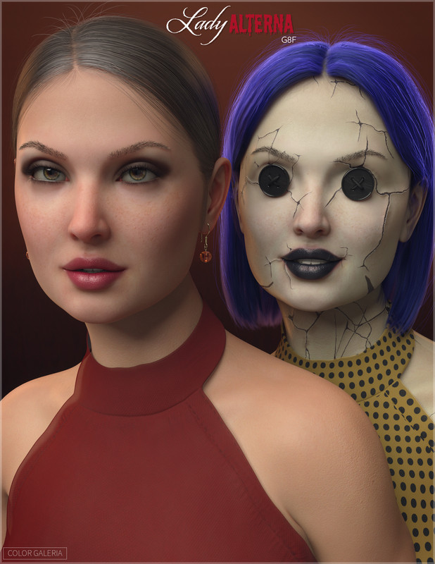 CGI Lady Alterna For Genesis 8 Female Repost 2025 - Free Daz 3D Models