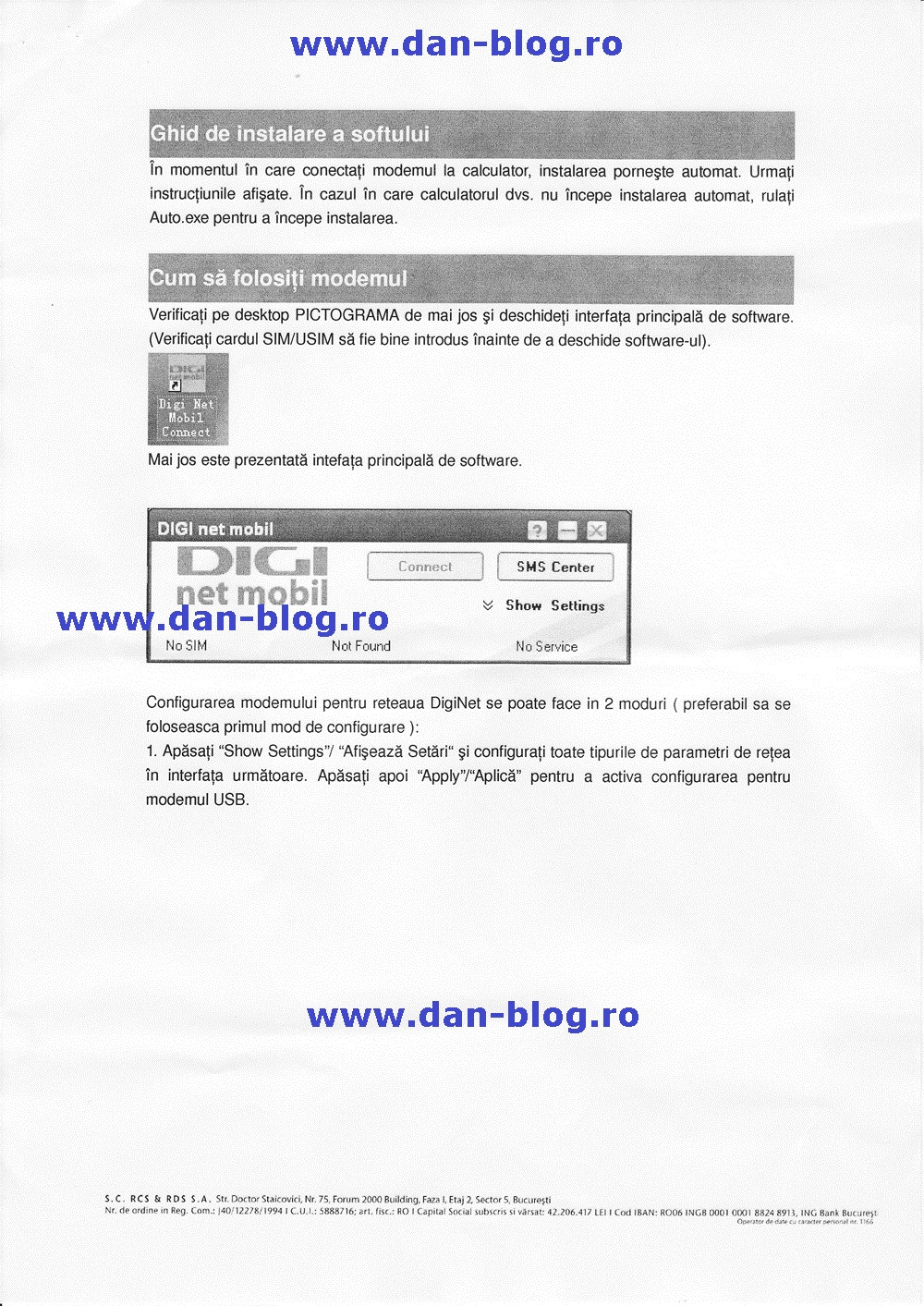 Modem USB Digi Net Mobil model HSDPA 3 — Postimages
