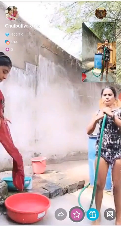 chulbul girl Bathing Outdoor mp4 snapshot 06 00 616 — Postimages