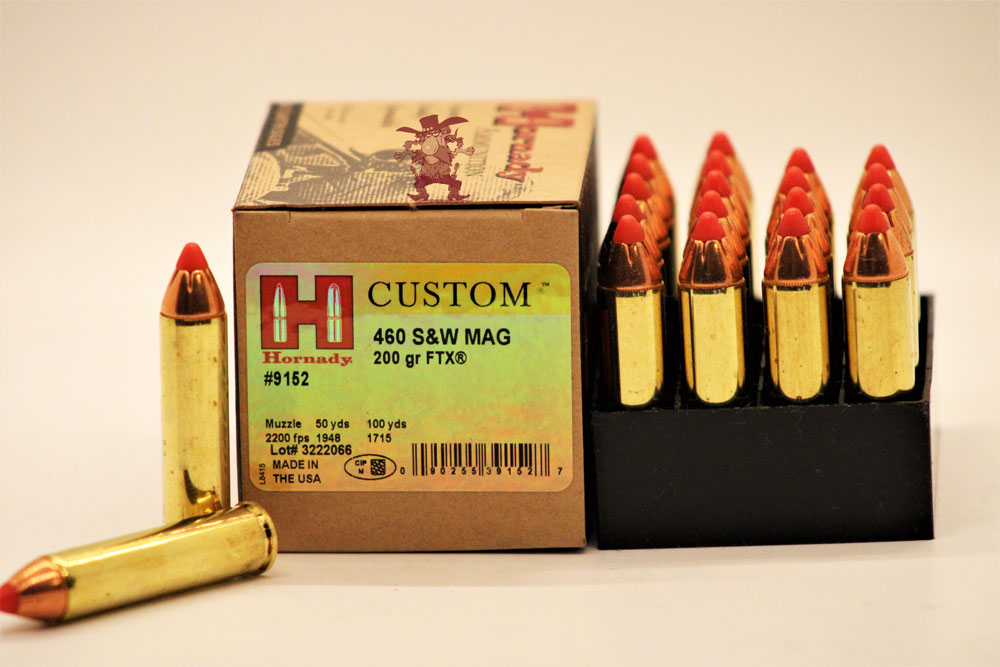 460 Magnum HORNADY 460 S&W MAG FTX 200 Gr Custom Premium 20 Rounds ...