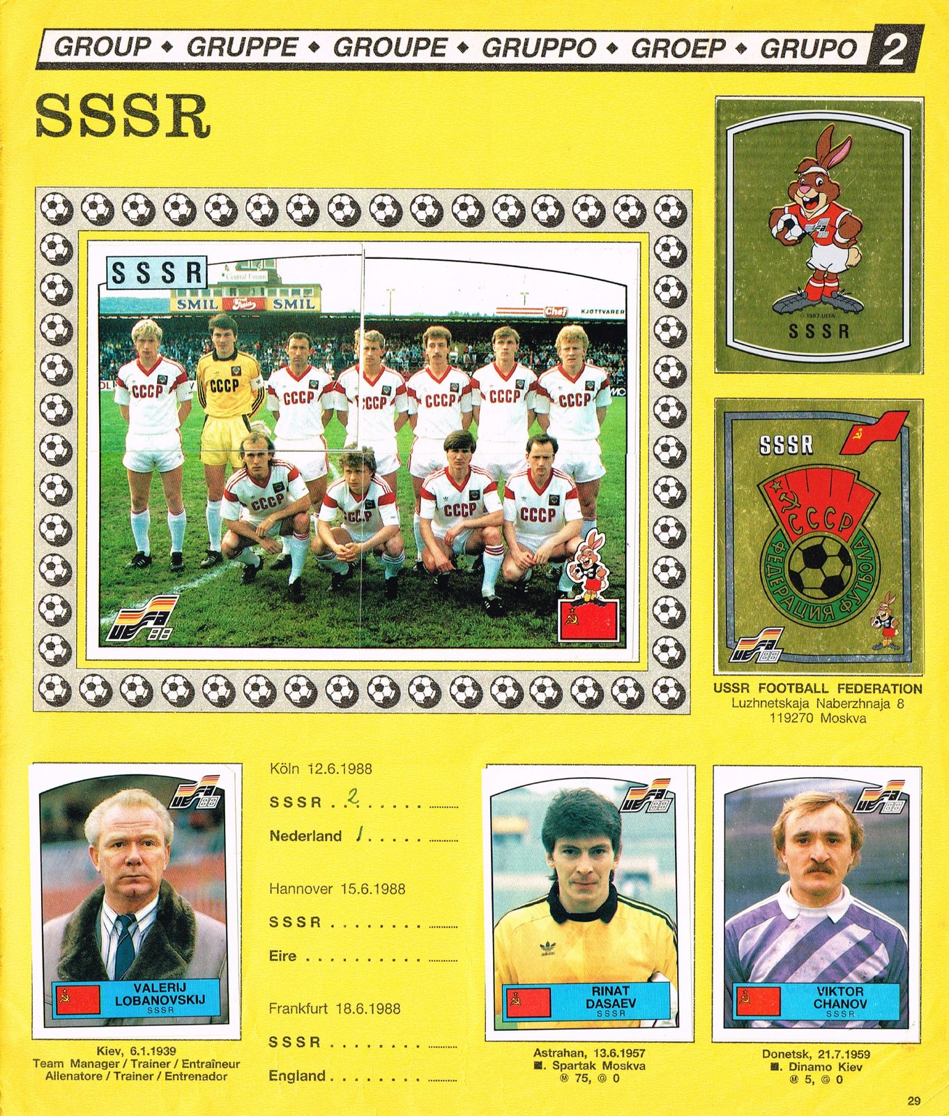 Panini UEFA Euro 1988 31 — Postimages