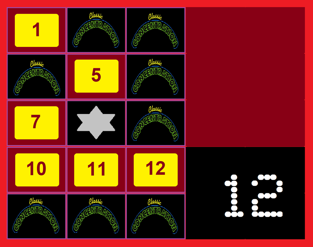 Classic Concentration Bonus Round 2 — Postimages