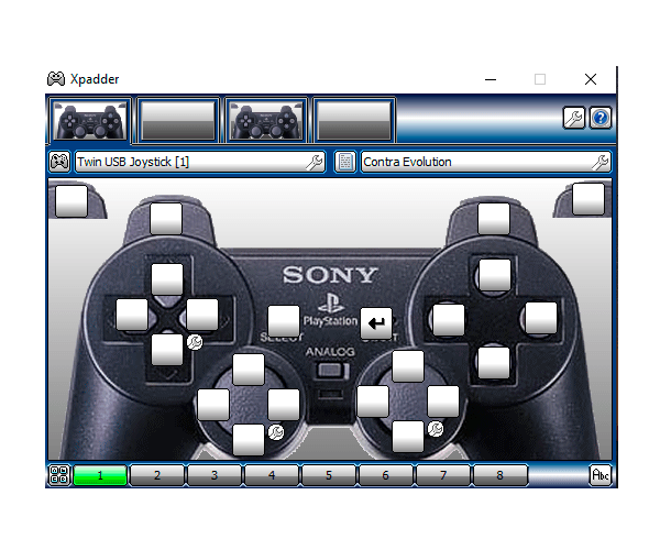 Solution Contra Evolution mode two players with controls. | PSX-Place