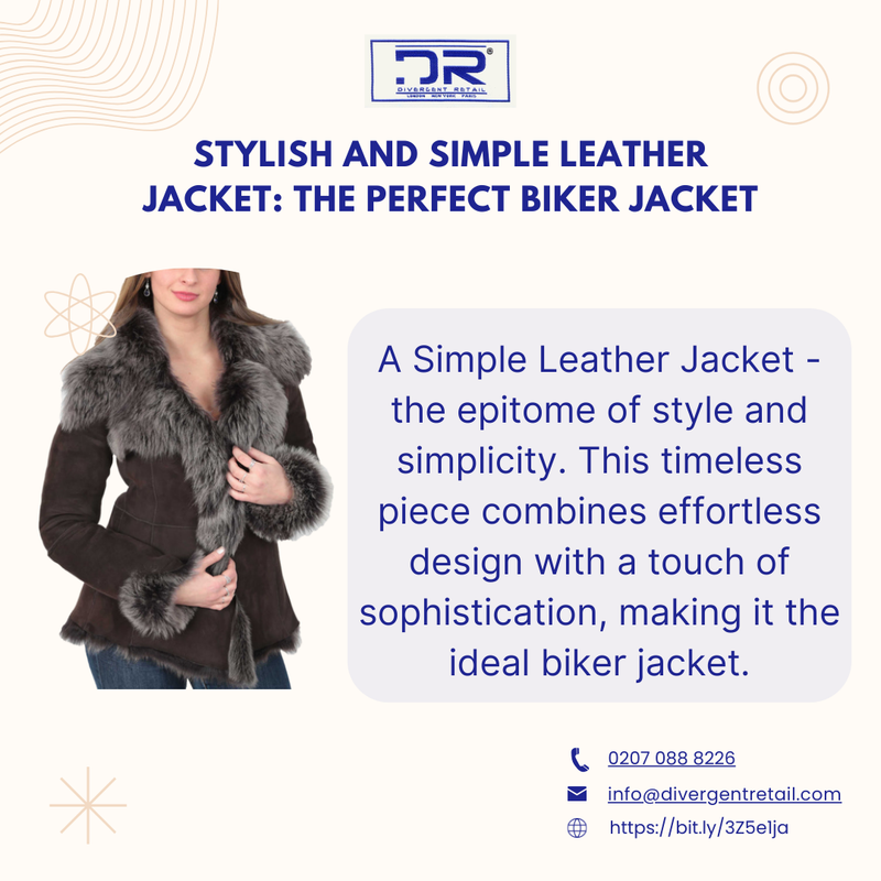 Stylish and Simple Leather Jacket The Perfect Biker Jacket — Postimages