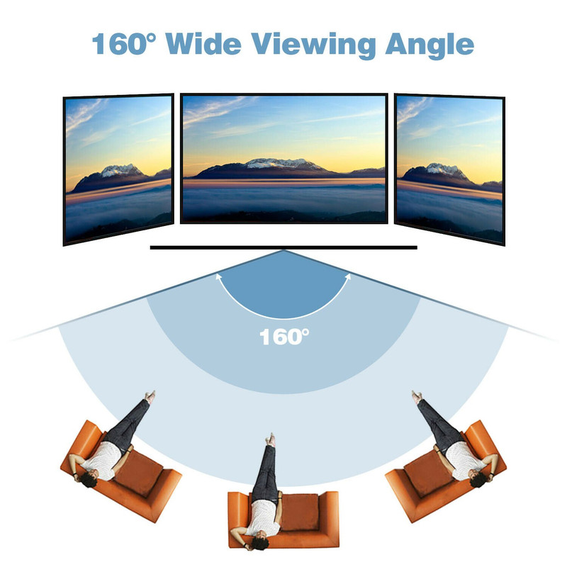 Ecran proiector portabil, MOSMAOO®, HD, 4K, Pliabil, 120 inch, 16:9 ...