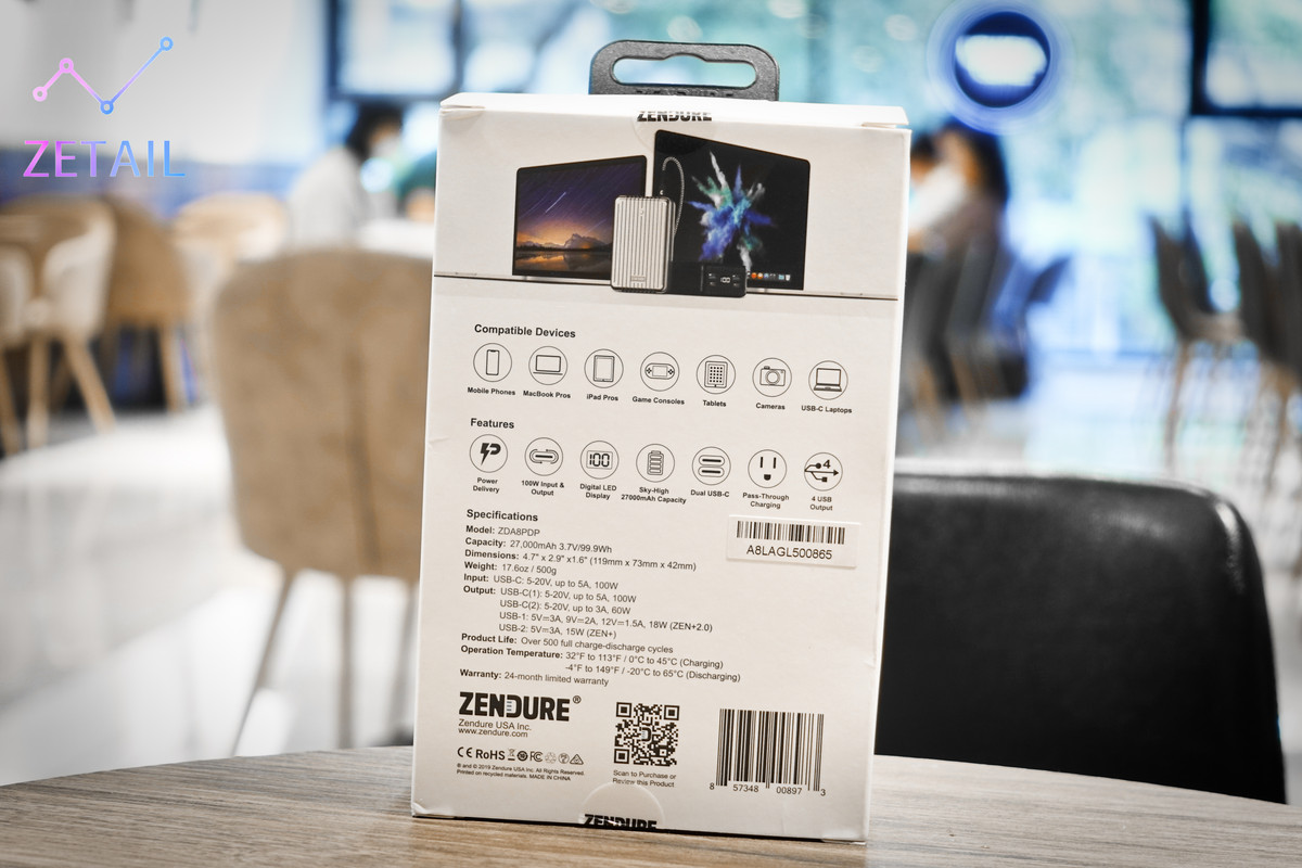 Zendure SuperTank 超大 100W 功率 27000mAh 電量快充行動電源 開箱體驗：充筆電、充手機、充平板，無所不能 ...