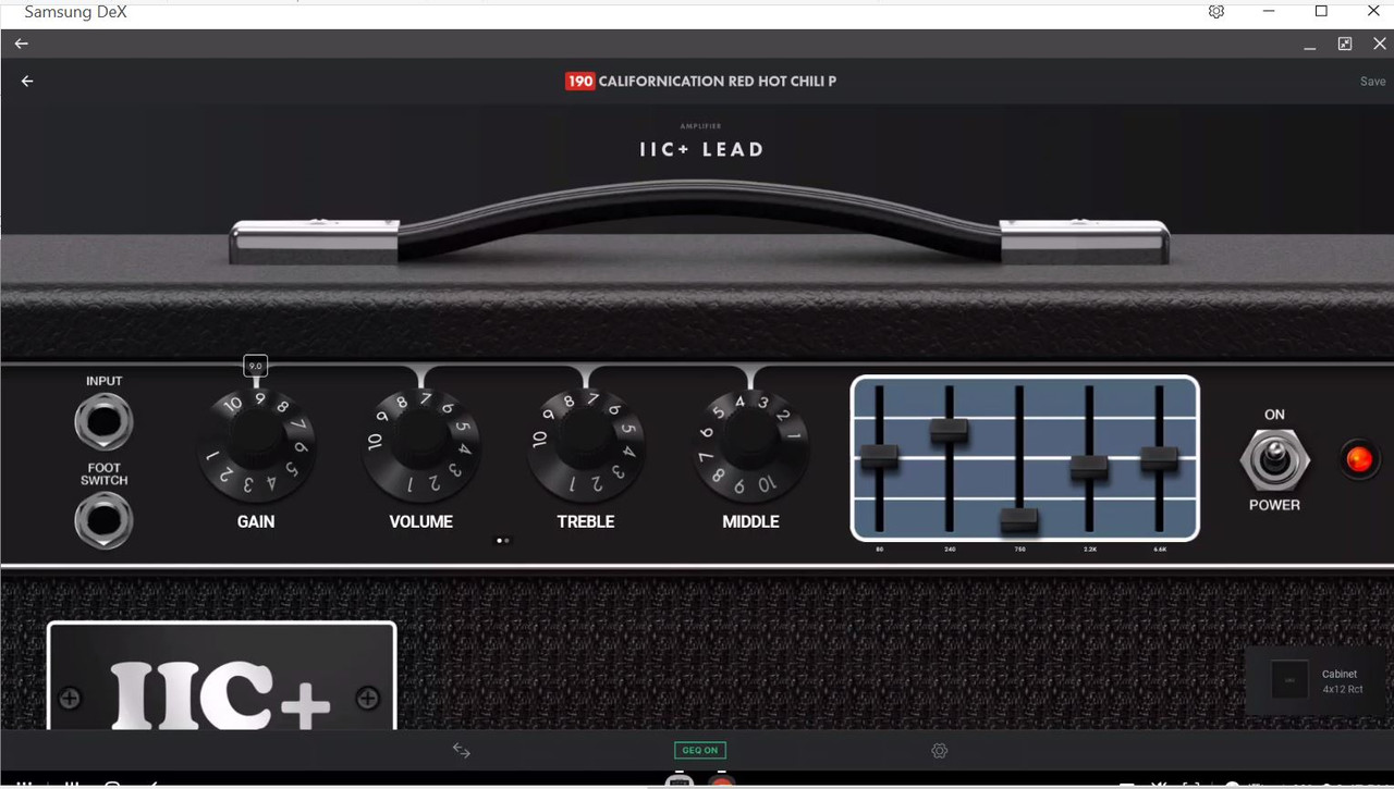 Mustang GT/GTX - Run Fender Tone full screen on Mac/Win PC with Samsung DEX