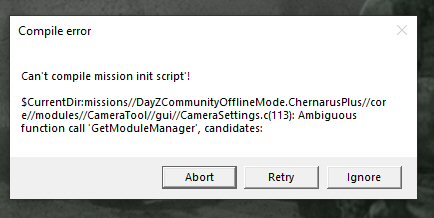 1.08 Offline Creator Mod · Issue #236 · Arkensor/DayZCommunityOfflineMode · GitHub